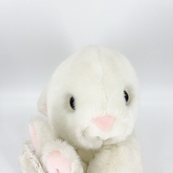 Gerber | Toys | Gerber Precious Plush White Pink Bunny Rabbit Holding ...